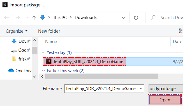 Set up Unity - TentuPlay SDK Docs